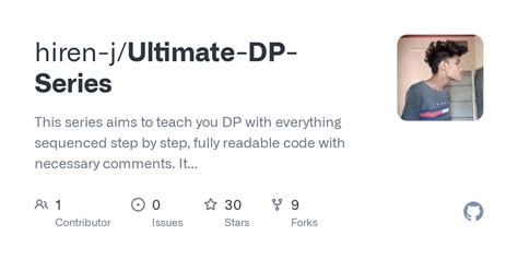 Github Hiren Jultimate Dp Series This Series Aims To Teach You Dp With Everything Sequenced