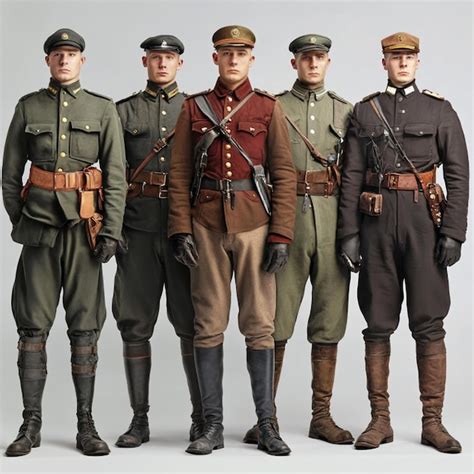 The Historical Evolution Of Military Uniforms Across Eras Premium Ai