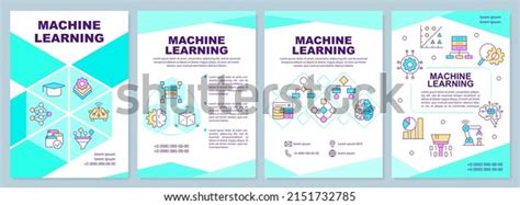 Machine Learning Brochure Template Data Collection Stock Vector Royalty Free