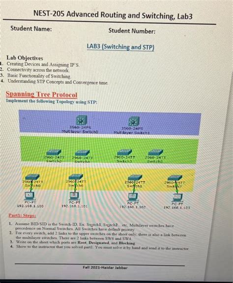 Lab Objectives Creating Devices And Assigning Ips