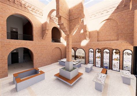 archaeological research and interpretation center 3d model animated