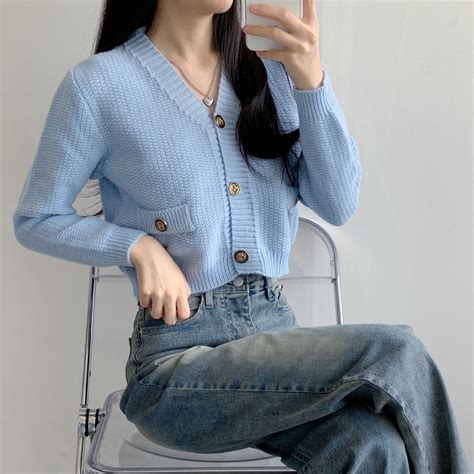 가을 신상🍂 ⚡️오늘출발⚡️ 두툼한 가디건나시 Set 크롭티긴팔크롭 니트부클가디건청순룩간절기가디건가을가디건크롭가디건