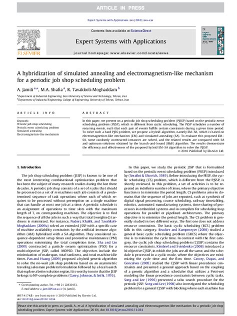Pdf A Hybridization Of Simulated Annealing And Electromagnetism Like