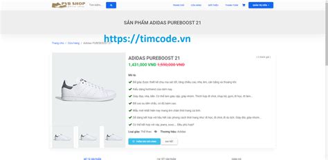 Code website bán giầy php laravel full chức năng
