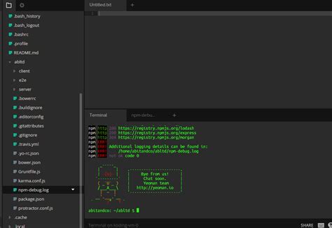 Nodejs Koding Yeoman Angularfullstack Cannot Create Scaffolding