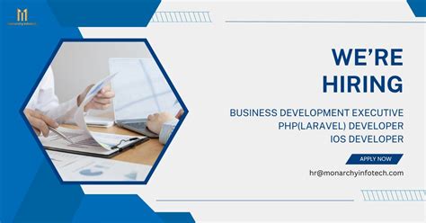 Monarchy Infotech On Linkedin Hiring Joinourteam Bde Php Laravel
