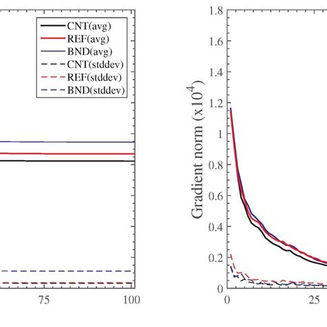 Statistics Of The Cost Functions And Gradient Norms For The Cnt Ref