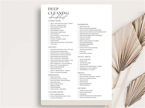 Editable Cleaning Planner Printable Cleaning Checklistmobil Cleaning