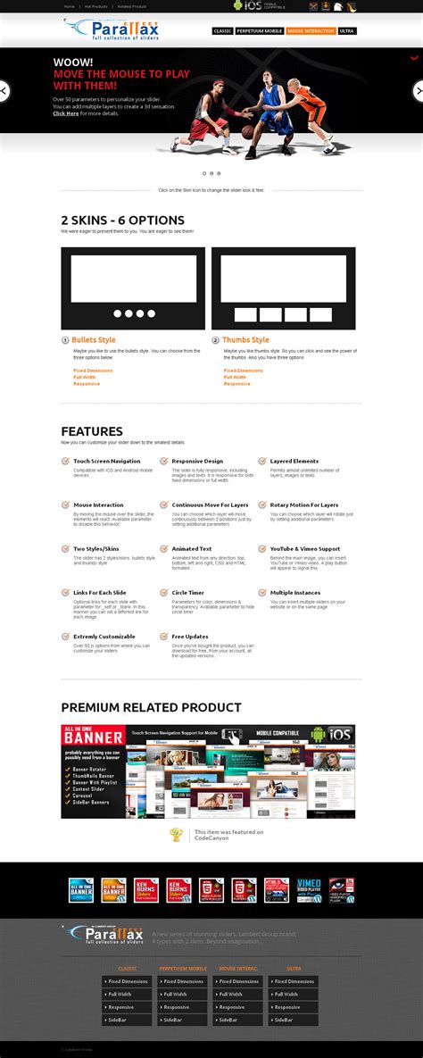 Parallax Slider Responsive Jquery Plugin By Lambertgroup Codecanyon