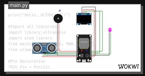 Distance Detection Wokwi Esp32 Stm32 Arduino Simulator