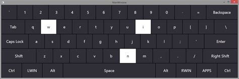 Github Pauldotknopf Wpfkeyboard A Virtual Keyboard In Wpf That Uses The Built In Keyboard