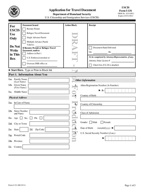 Fillable Online If Reentry Permit Or Refugee Travel Fax Email Print