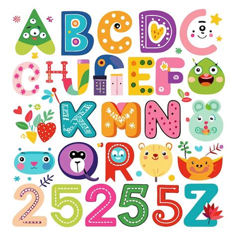 Colorful Cute Number Patterns Premium Ai Generated Vector