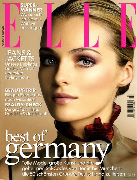 Cover of Elle Germany with Valentina Zeliaeva, March 2008 (ID:8086 ...