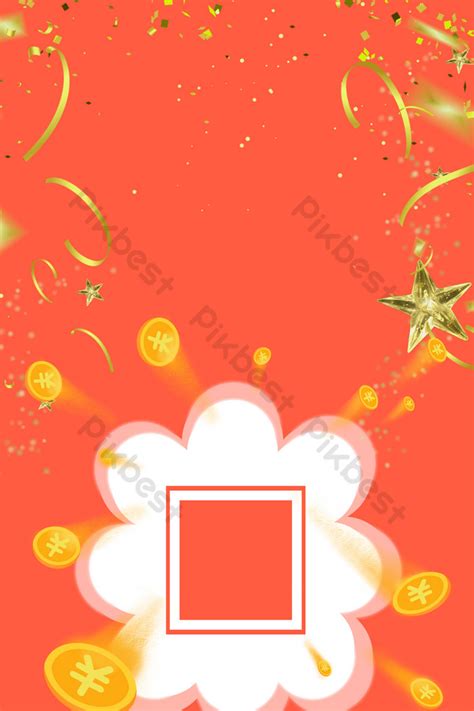 Orange Scan WeChat QR Code Poster Background Image Backgrounds PSD