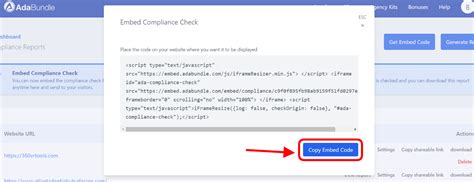 How To Embed Website Analyzer Widget On Instapage Ada Bundle Support