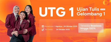 Jalur Utg 1 2026 Pendaftaran Mahasiswa Baru Telkom University