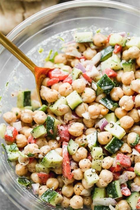Cucumber And Chickpea Salad Cooking For Keeps