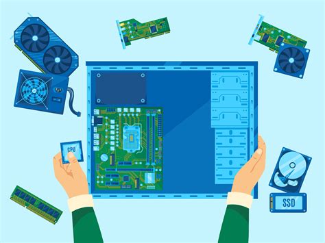 Computer Assembly Pc Building Hardware Repair Or Cpu Upgrade