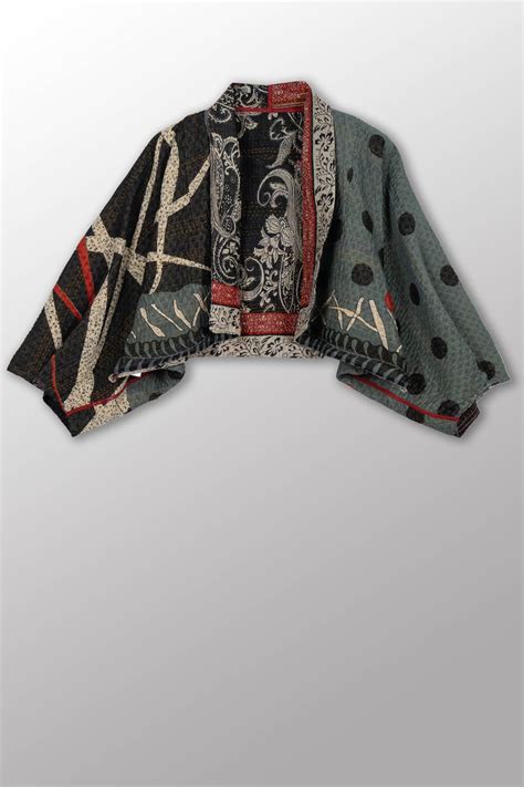 Dot And Paisley Kantha Puff Slv Shrug Dp4062 Nvy Mieko Mintz Us Retail