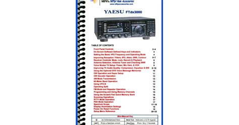 Nifty Mini Manual For Yeasu Ftdx3000d Gps Central