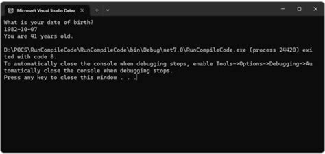 How To Run Compiled C Code At Runtime › Kens Learning Curve