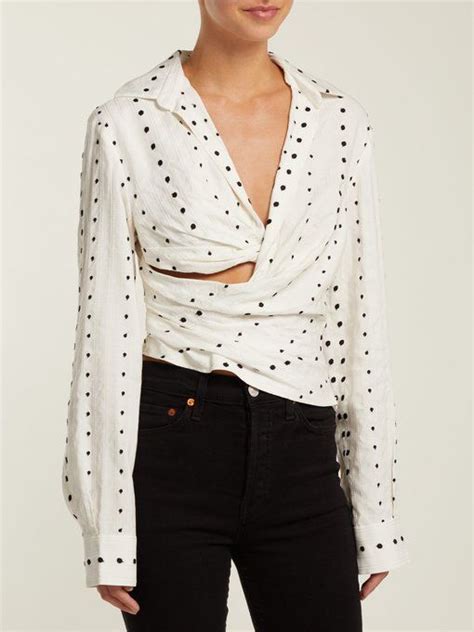 La Chemise Fil Coupé Polka Dot Cotton Shirt Jacquemus