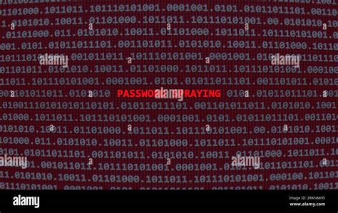 cyber attack password spraying vulnerability text in binary system