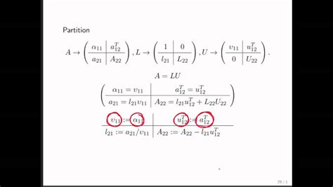 631 Lu Factorization Youtube