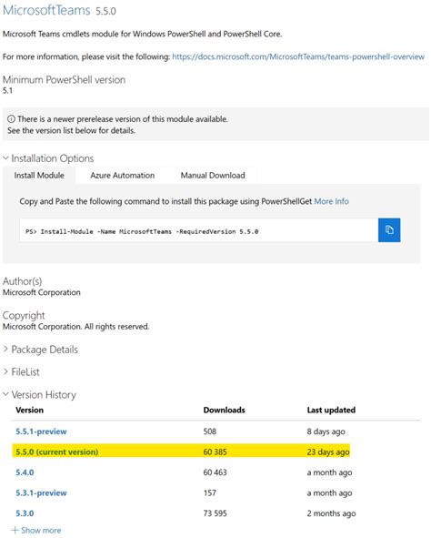 Update To Powershell Module V550 Jd Blog