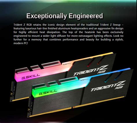 G Skill Tridentz Rgb Series Ddr Mhz Gb Memory Modules Kit Black
