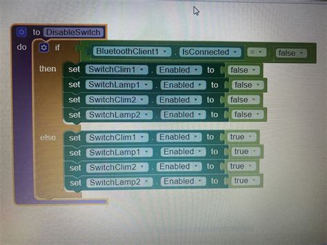 Disabling Switch In MIT App Inventor MIT App Inventor Help MIT App Inventor Community
