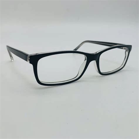 Specsavers Eyeglasses Black Rectangle Glasses Frame Mod Unisex 309