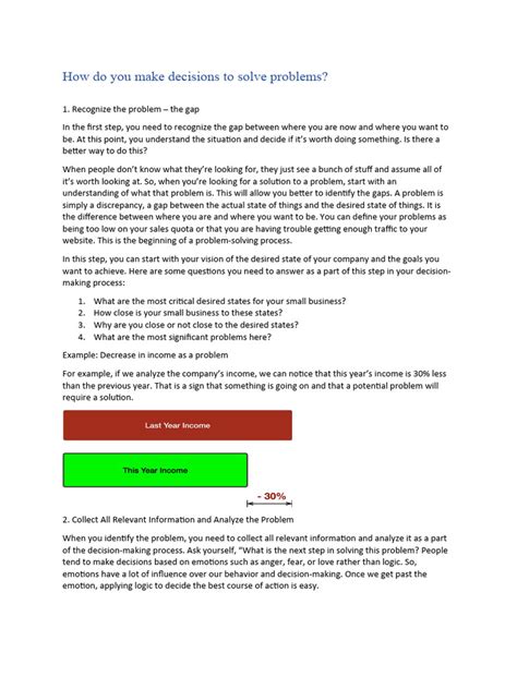 3 1 Decision Making Pdf Decision Making Data Analysis