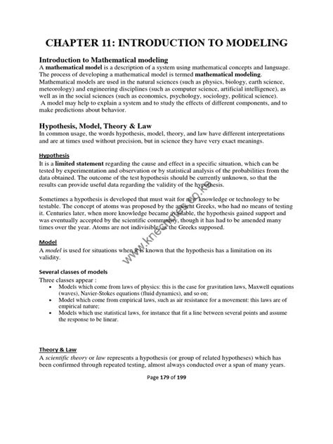 Introduction To Modeling Pdf Science