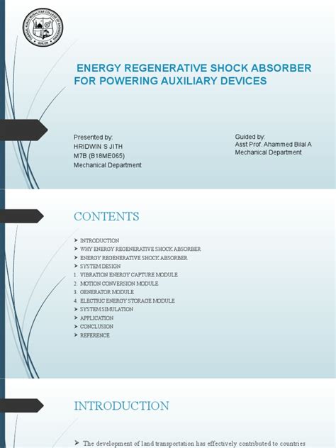 Energy Regenerative Shock Absorber Pdf Electric Generator Rectifier