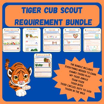 Tiger Cub Scouts Complete Requirement Bundle By White Shutter Babehouse