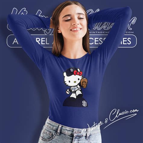 Hello Kitty Shirt San Diego Padres Vintagenclassic Tee