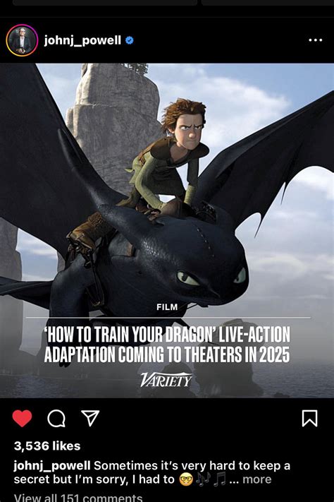 What Do You Think To Live Action Movie Of Httyd Surprisingly Been Confirmed R Httyd