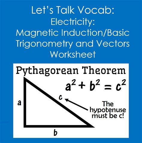Electricity Magnetic Induction Basic Trig And Vectors Electrician