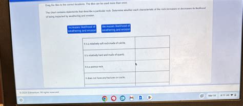 Solved Drag The Tiles To The Correct Locations The Tiles Can Be Used
