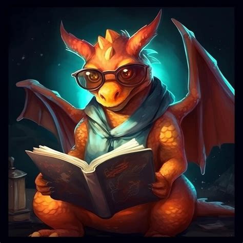 Premium Ai Image Charizard In Glasses Reading Book Realistic Tshirt