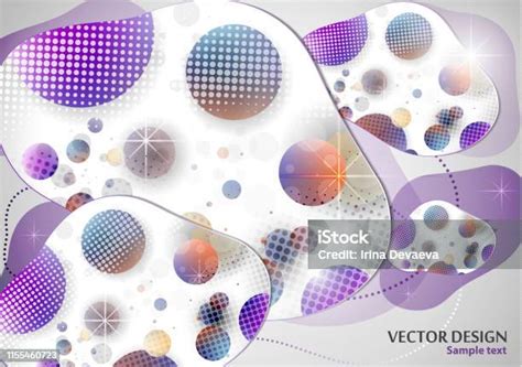원 및 하이라이트 구성 된 창조적 인 액체 다채로운 형태 현재 디자인의 세련 된 구성입니다 0명에 대한 스톡 벡터 아트 및 기타 이미지 Istock