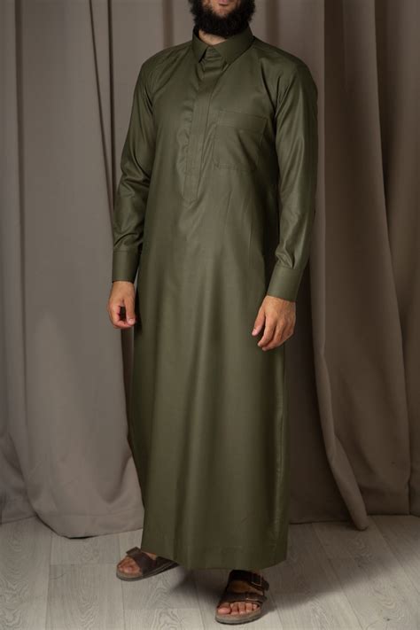 Qatari Thobe Green By Mens Thobes