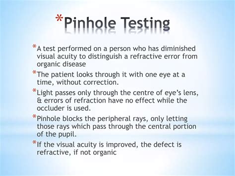 Visual Acuity Charts PPTX