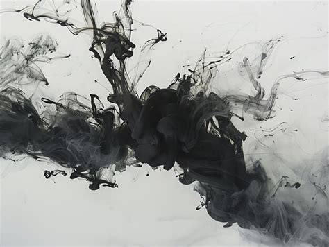 Ink Spreading In Water Creating Treelike Patterns Organic Shapes Artistic And Fluid Premium Ai