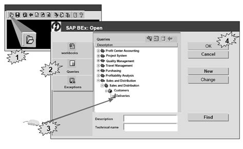 Sap Bw Business Content Queries In The Bex Browser Sap Abap