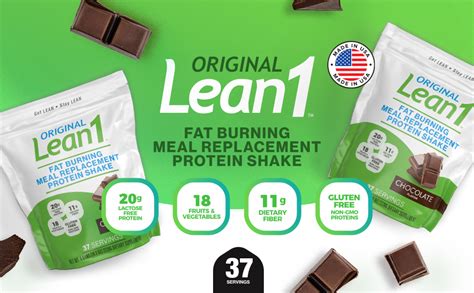 Lean1 Chocolate 5 Pound 37 Servings Fat Burning Meal