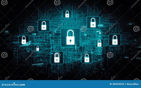 Cyber Security And Digital Data Protection Concept Stock Image Image