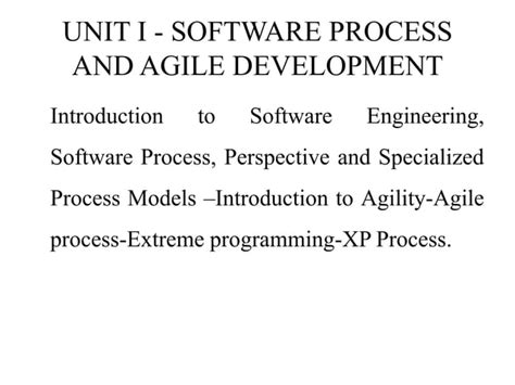 Cs8494 Software Engineering Unit 1 Pptx